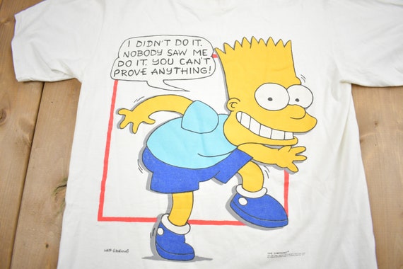 Vintage 1990 Bart Simpson Graphic T-Shirt / The Simps… - Gem