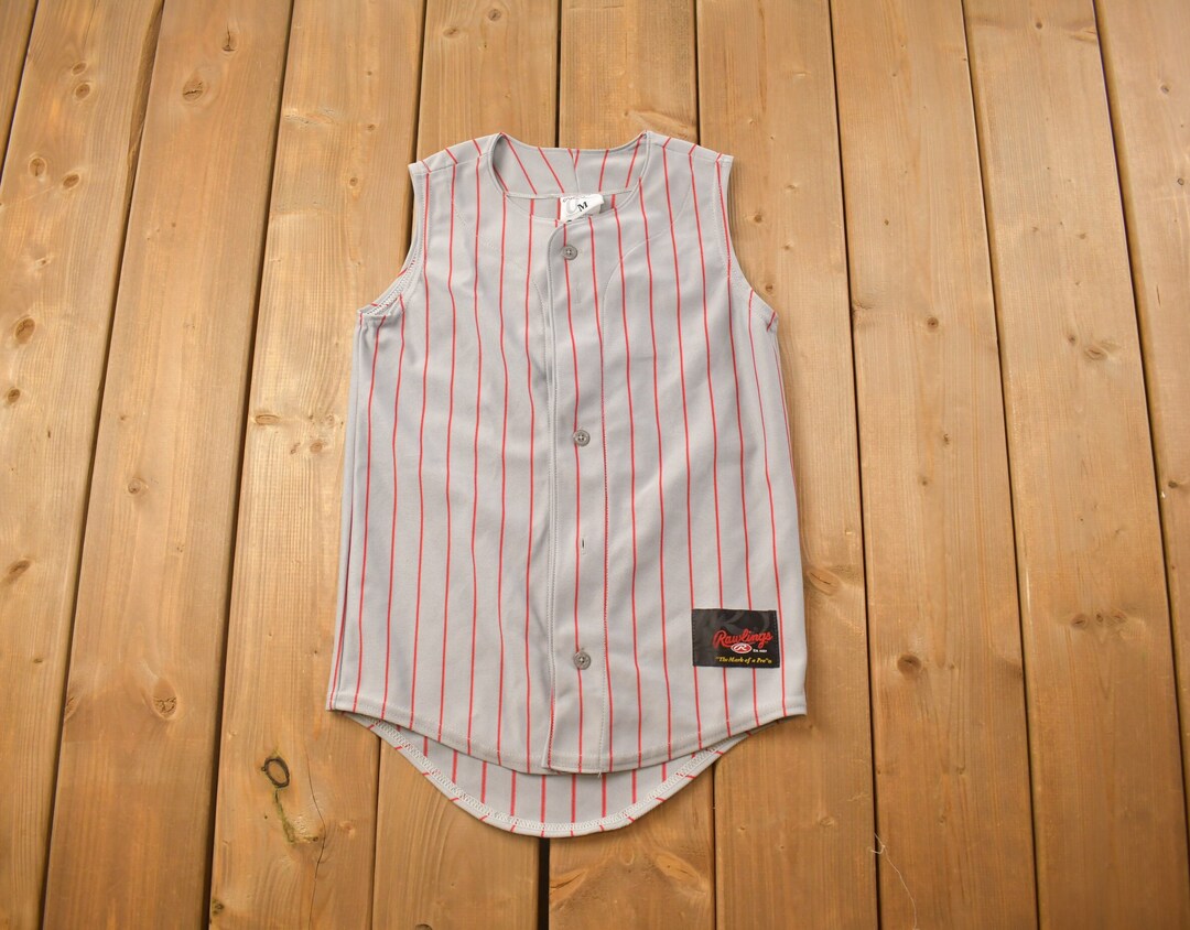 Vintage 1990s Deadstock Rawlings Baseball Vest T Shirt / Vintage Vest ...