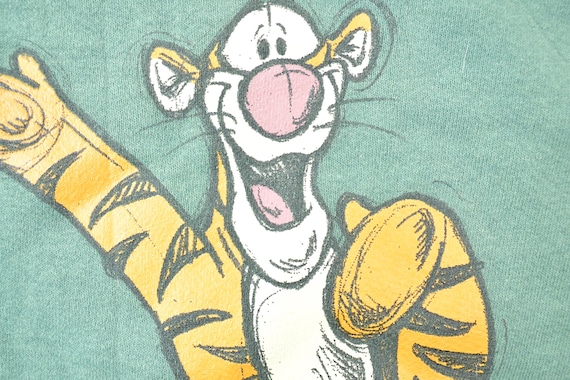 Vintage 1990s Tigger Pooh Bear Disney Crewneck / Vint… - Gem