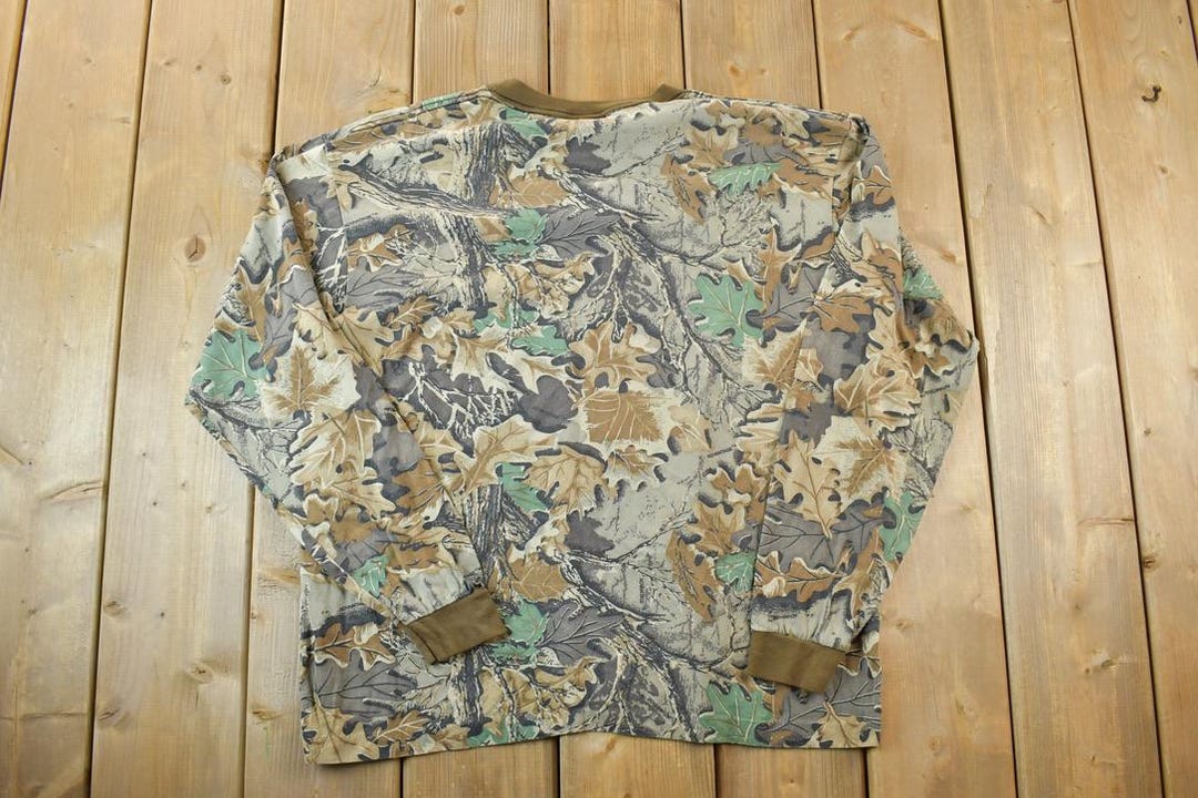 Vintage 1990s Realtree Camo Outdoorsman Crew Neck Sweatshirt ...