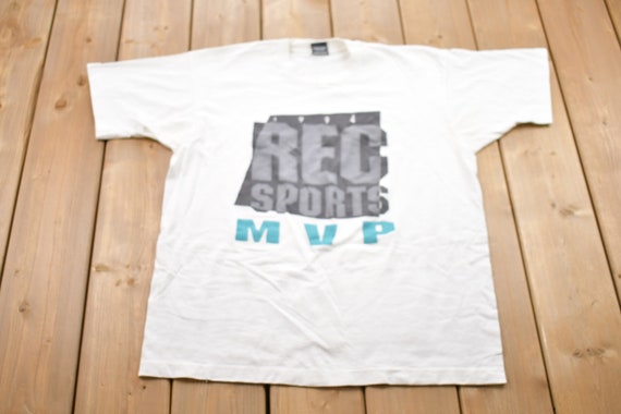Vintage 1994 Rec Sports MVP Graphic T-shirt / Graphic / 80s / | Etsy