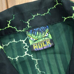 Vintage 2002 the Incredible Hulk All Over Print Button up T-shirt ...