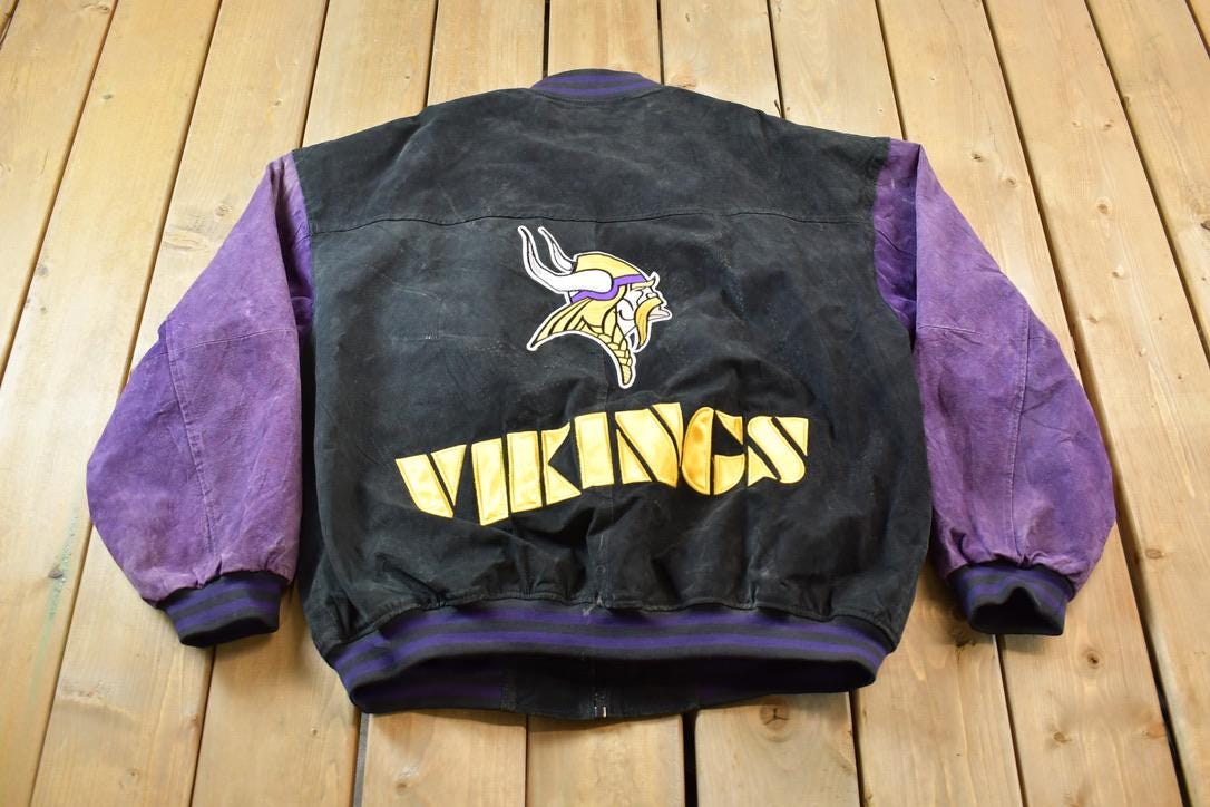 90s Vikings Jacket - Etsy 90s Vikings Jacket - Etsy