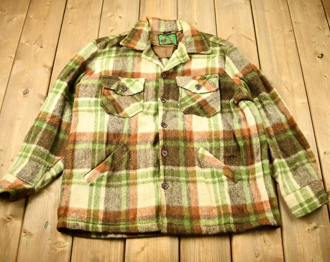 Vintage 1980s the Dea-jacket by Deacon Brothers Heavy Wool Flannel ...