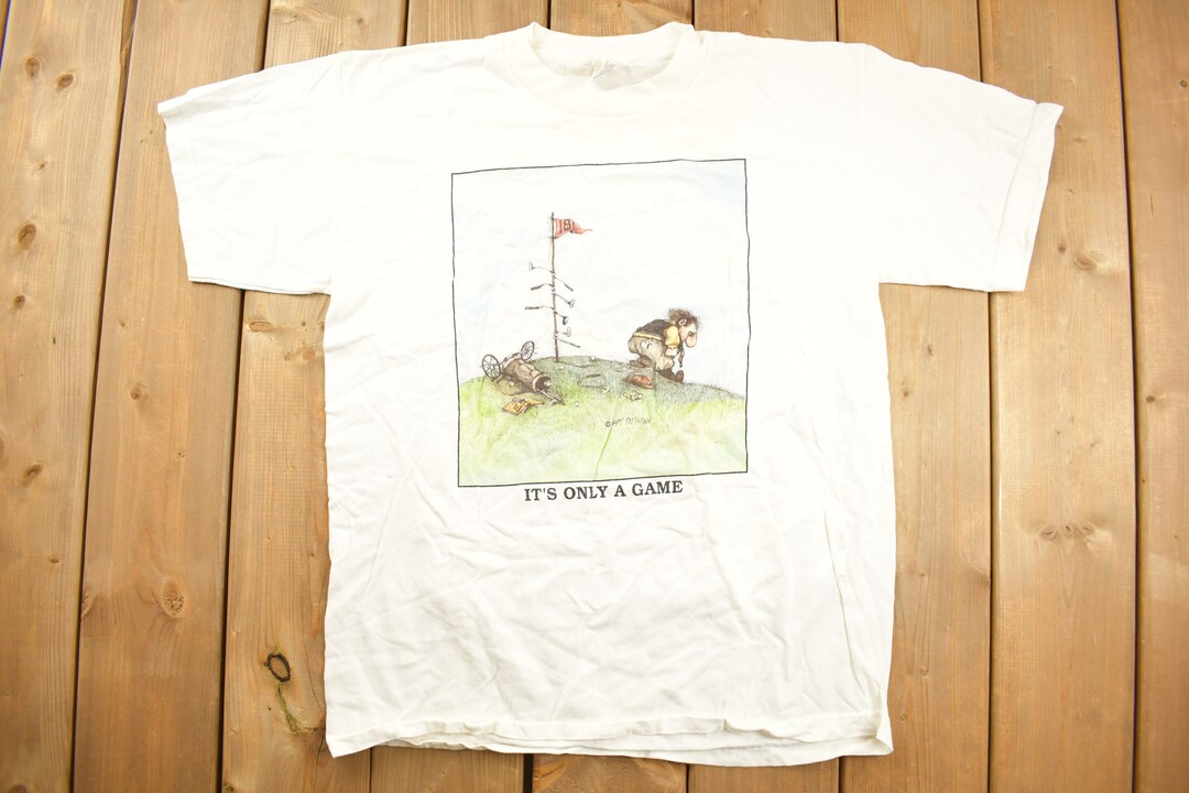 Vintage 1990s "its Only A Game" Graphic Golf T Shirt / Funny T Shirt ...