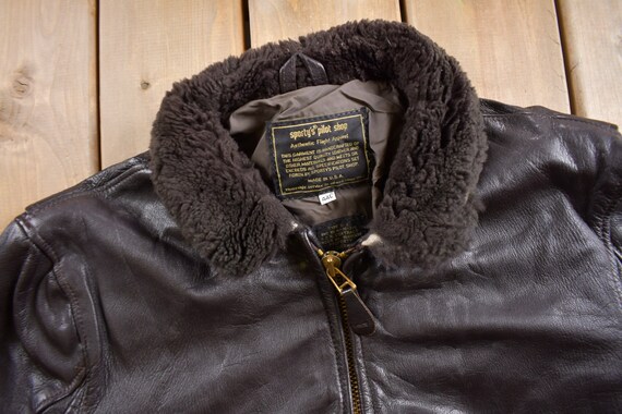 Vintage 1980s Type G-1 Leather Flight Jacket / US Go… - Gem