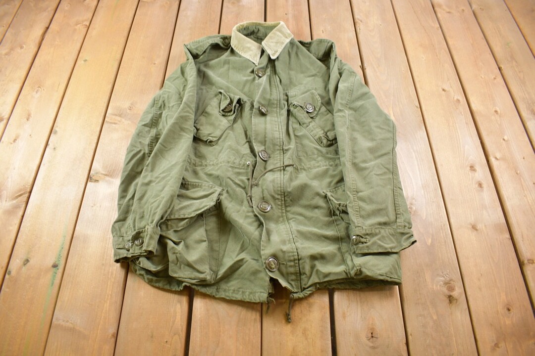 Vintage 1990s Canadian Army Military Field Jacket / Button up Jacket ...
