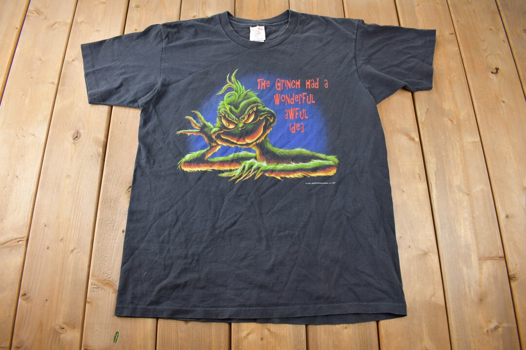 Vintage 1997 Dr Seuss the Grinch Single Stitch Graphic T Shirt Made in ...
