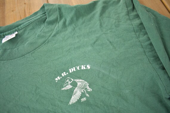 Vintage 1995 M.R. Ducks Single Stitch Graphic Long Sl… - Gem