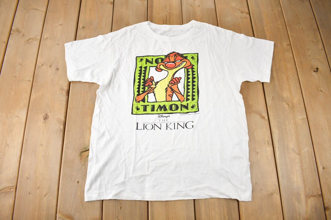 Vintage 1994 Disney's the Lion King Timon Single Stitch Graphic T-shirt ...