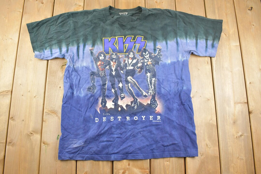 Vintage 2005 Kiss Destroyer Tour Band T-shirt / Band Tee / Single ...
