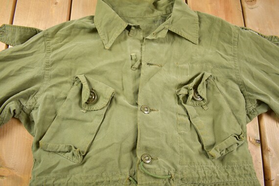 Vintage 1980s US Army Military Field Jacket / Button … - Gem