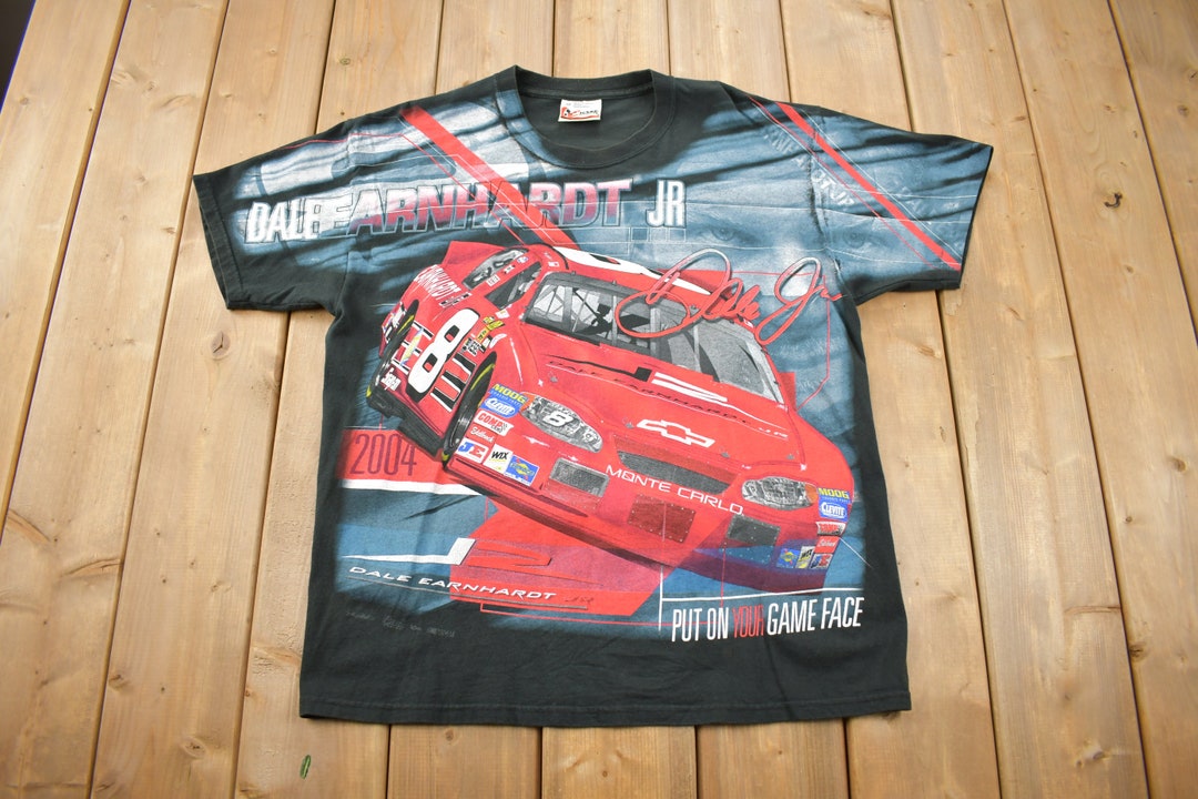Vintage 1990s Dale Earnhardt All Over Print NASCAR T-shirt / NASCAR ...