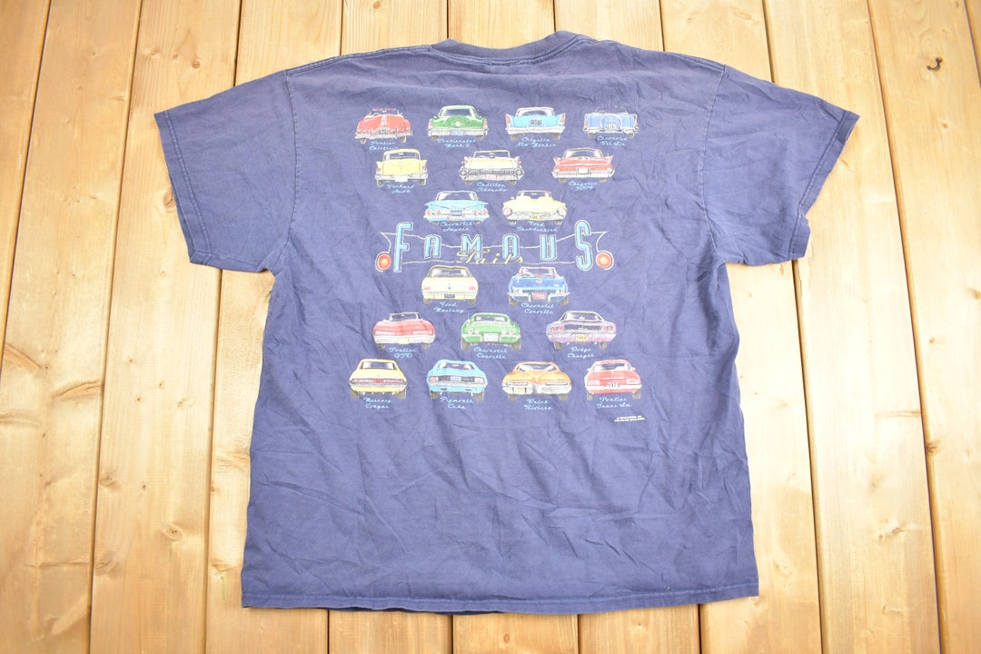 Vintage 1990s Famous Tails Vintage Car Theme Graphic T-shirt / - Etsy