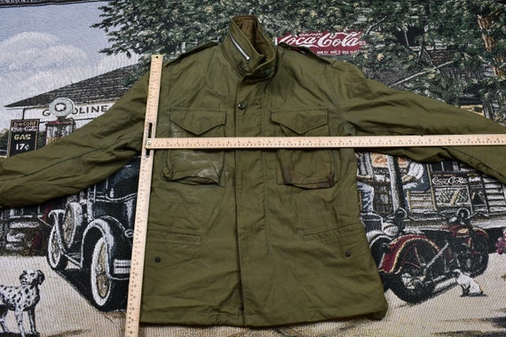 Vintage 1950s Military Army Green Jacket / 1950s Mili… - Gem