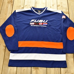 Vintage 1990s FUBU International Youth Jersey / Sportswear / 90s Sweater / Streetwear ...