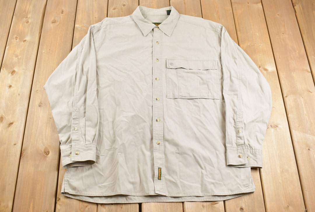 Vintage 1990's Button up Timberland Shirt / 1990's Timberland Button up ...