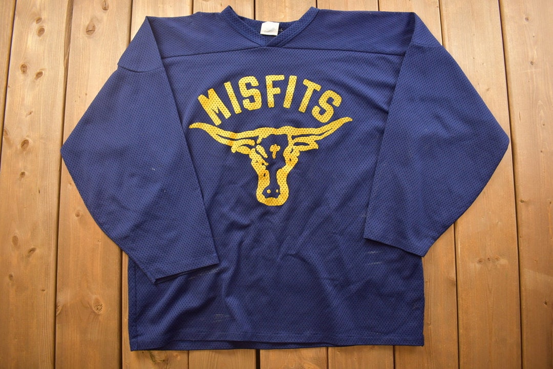 Vintage 1990s Misfits Bull Jersey / American Football Sportswear ...