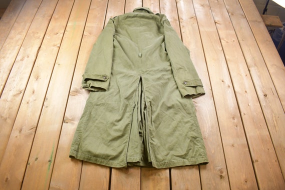 Vintage 1953 OG 107 Military Overcoat / Army Trench C… - Gem