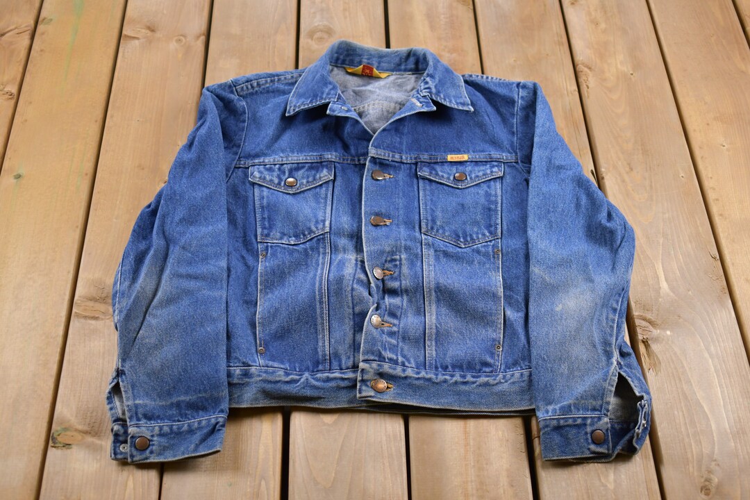 Vintage 1990s Rustler Denim Jean Jacket / Vintage Denim / Streetwear ...