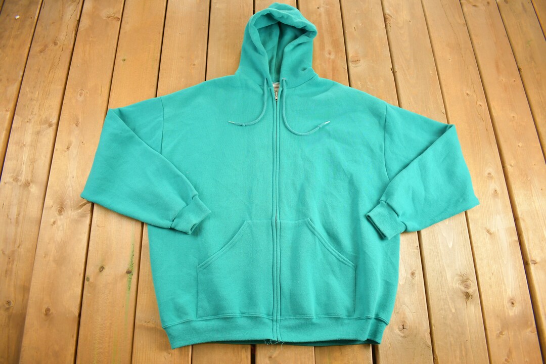 Vintage 1990s Cheetah Zip up Blank Hoodie / Made in USA / 90s Hoodie ...