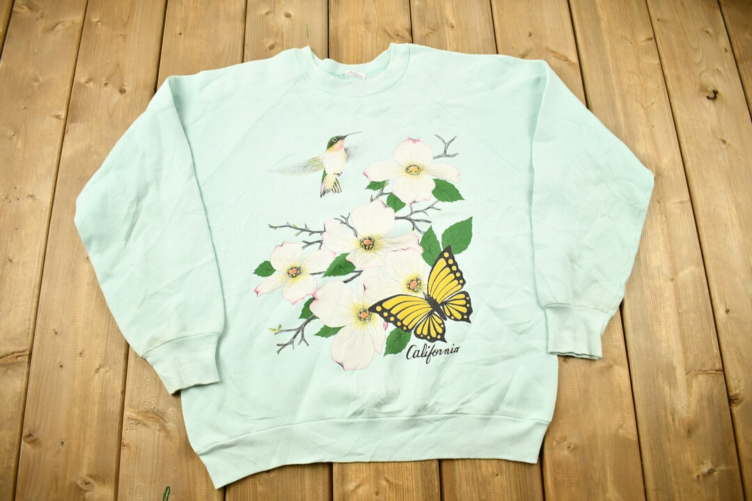Vintage 1980s California Nature Theme Crewneck Sweatshirt / 80s ...