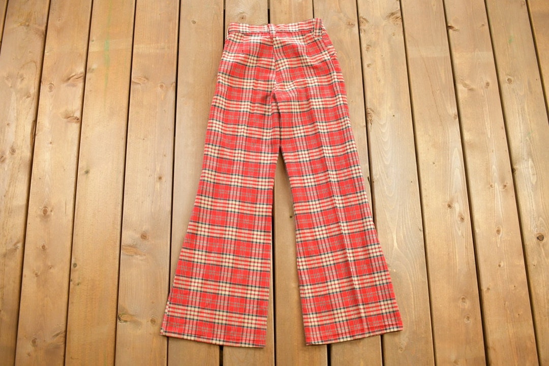 Vintage 1970s "winnie the Pooh" Wool Trousers Size 24x28 / Wool Pants ...