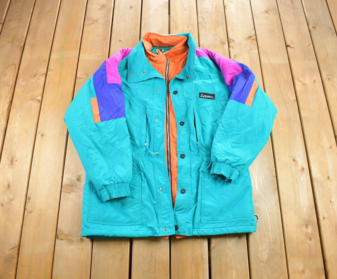 Vintage 1990s Gerry Insulated Ski Jacket / Team Logo / Athletic Spring ...