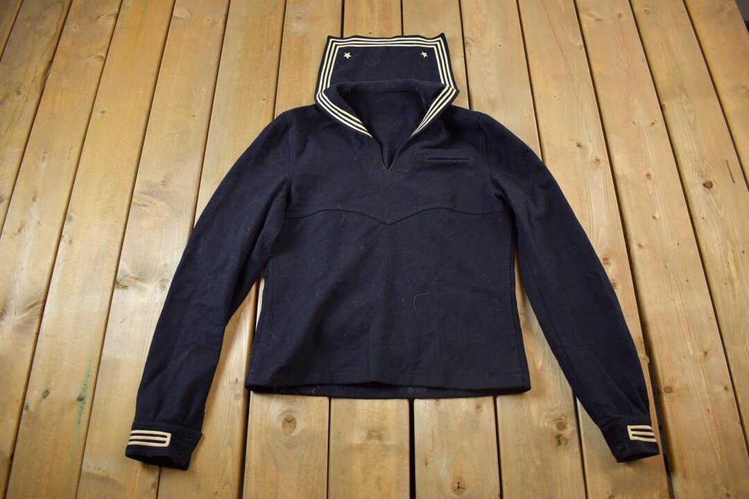 Vintage 1940s Navy Wool WW2 Pull Over Marine Unifrom Jacket - Etsy