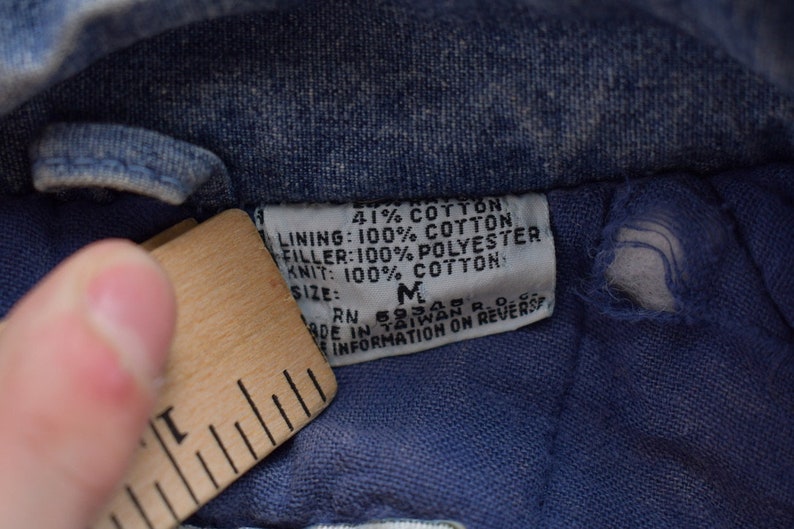 Vintage 1990s East West Denim Jean Jacket / Leather Accents / - Etsy