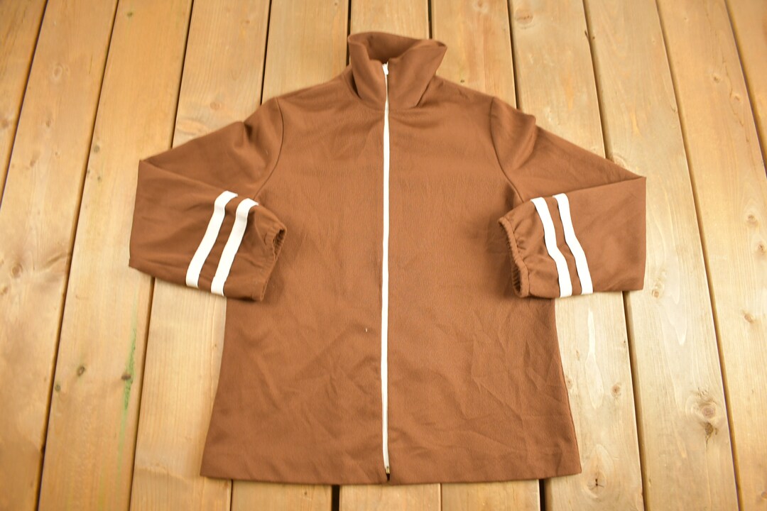 Vintage 1980s NPC Fashions Jacket / Turtle Neck / Racer Jacket / Made ...
