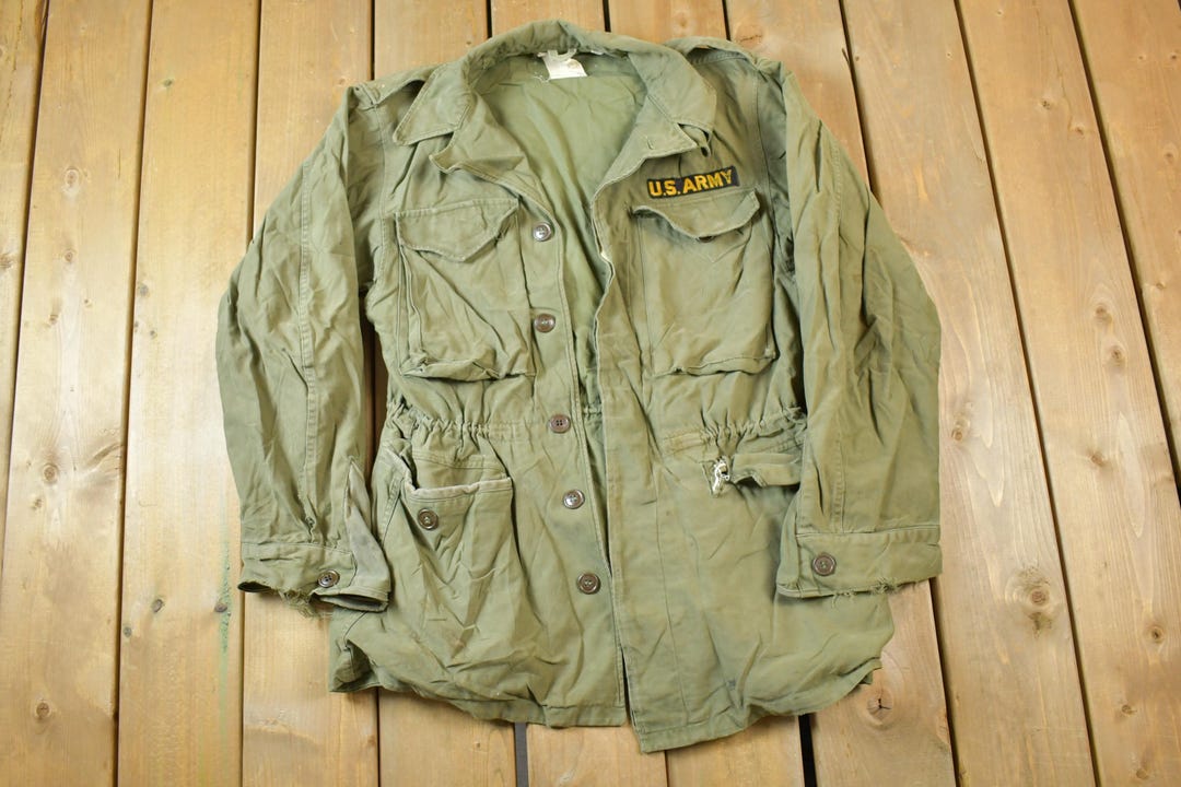Vintage US Army Military Button up Army Jacket M-1943 - Etsy