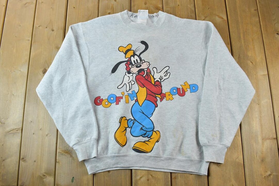Vintage 1990s Goofy Disney Goofin Around Crewneck / Vintage Sweatshirt ...
