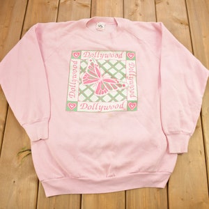 Vintage 1991 Dollywood Butterfly Theme Crewneck Sweatshirt / 90s ...