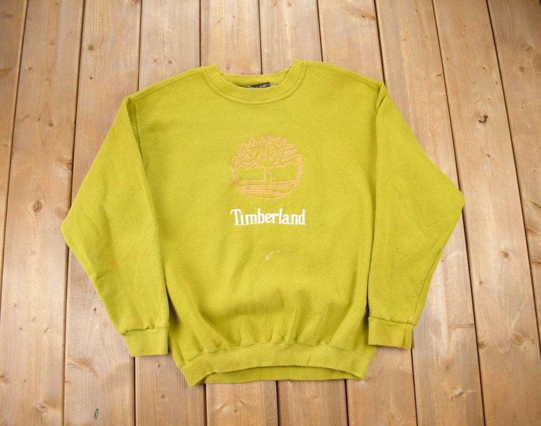 Vintage 1990s Timberland Embroidered Crewneck / 90s Crewneck / Color ...