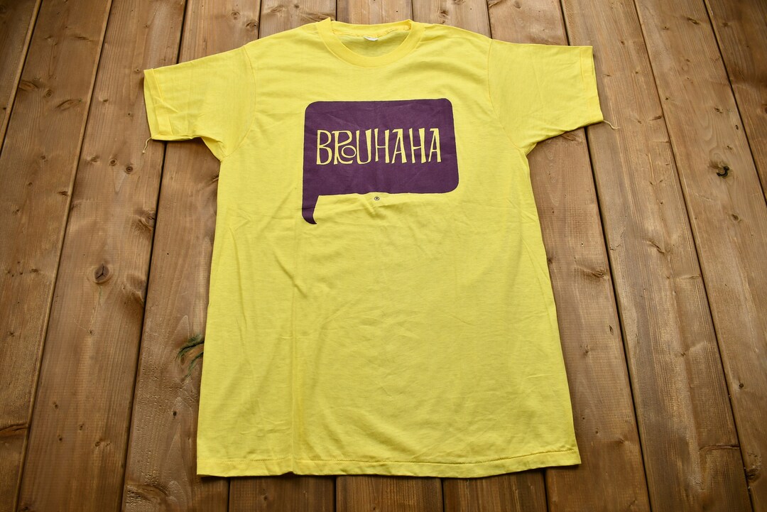 Vintage Late 1980s Bruhaha Speech Bubble Graphic T-shirt / Single ...