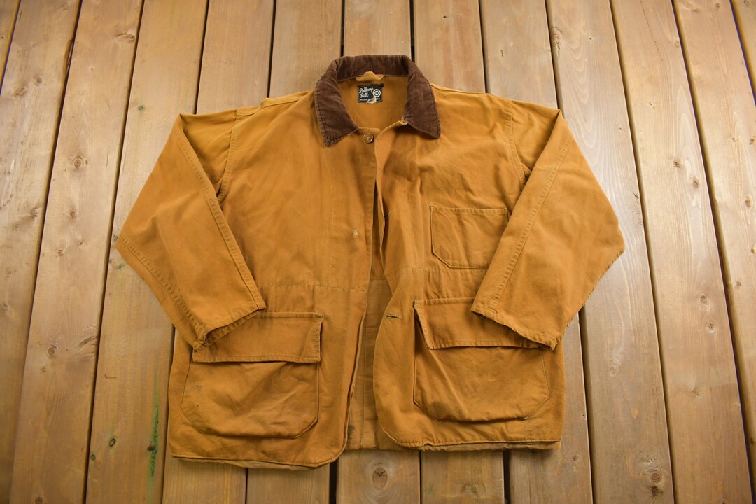 Vintage 1970s Bullseye Bill Canvas Work Jacket / Vintage Chore Coat ...