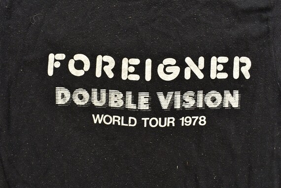 Vintage 1978 Foreigner Double Vision World Tour Band … - Gem Vintage 1978 Foreigner Double Vision World Tour Band … - Gem