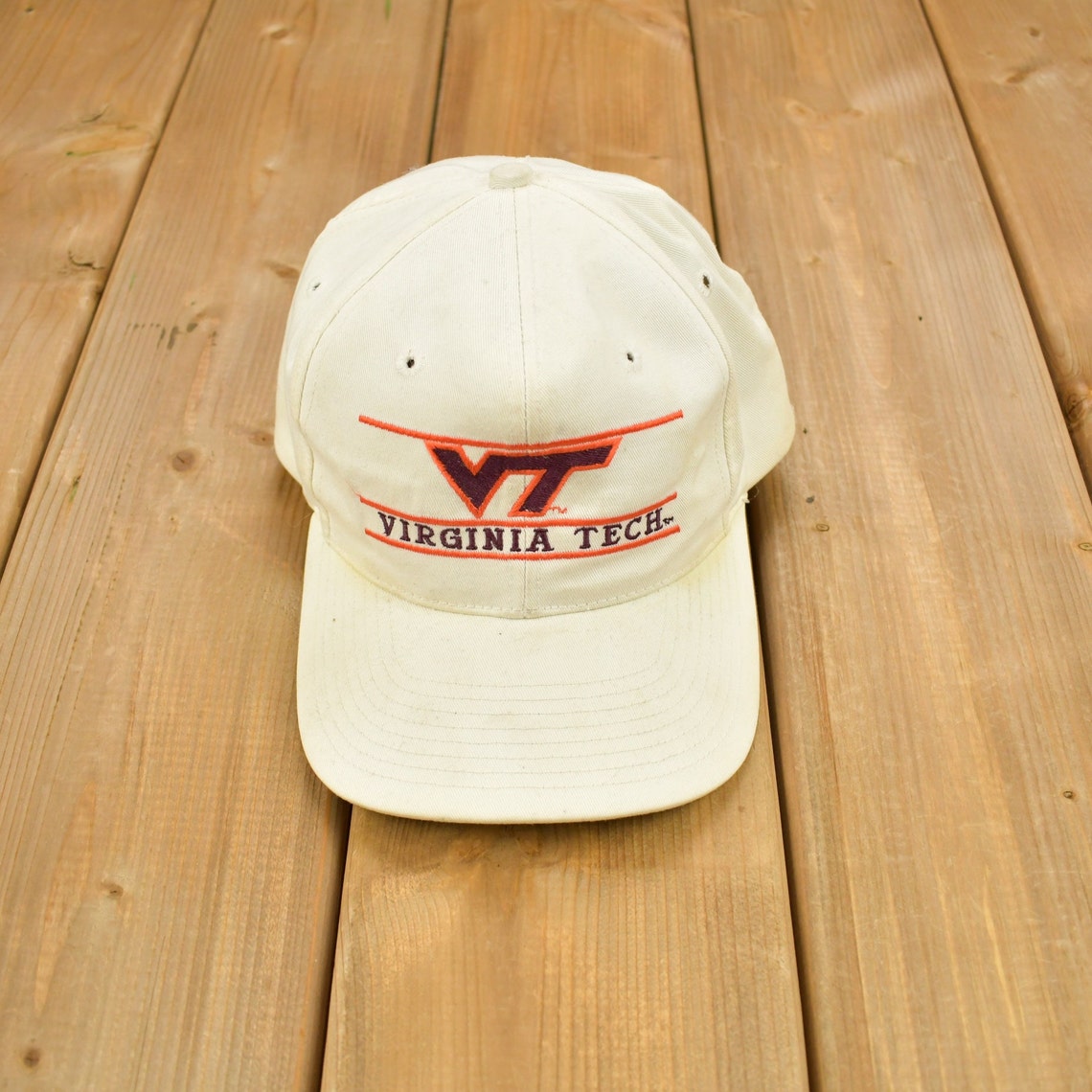 Vintage 1990s Virginia Tech University the Game Snap Back Hat - Etsy