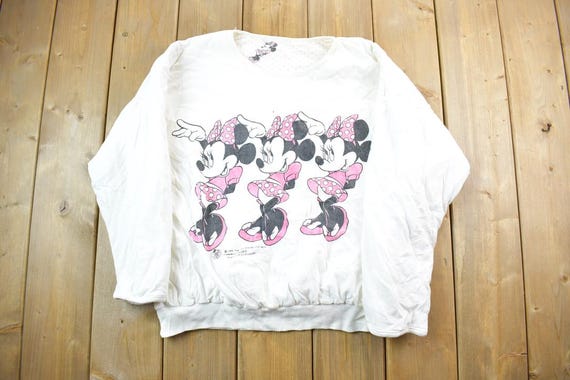 Vintage 1985 Minnie Mouse Reversible Disney Crewneck … - Gem