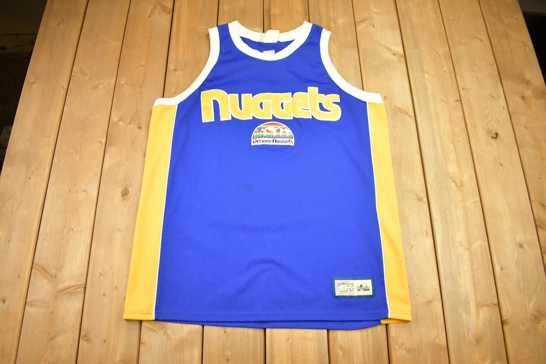 Vintage 1990s Denver Nuggets Hardwood Classics NBA Basketball Jersey ...
