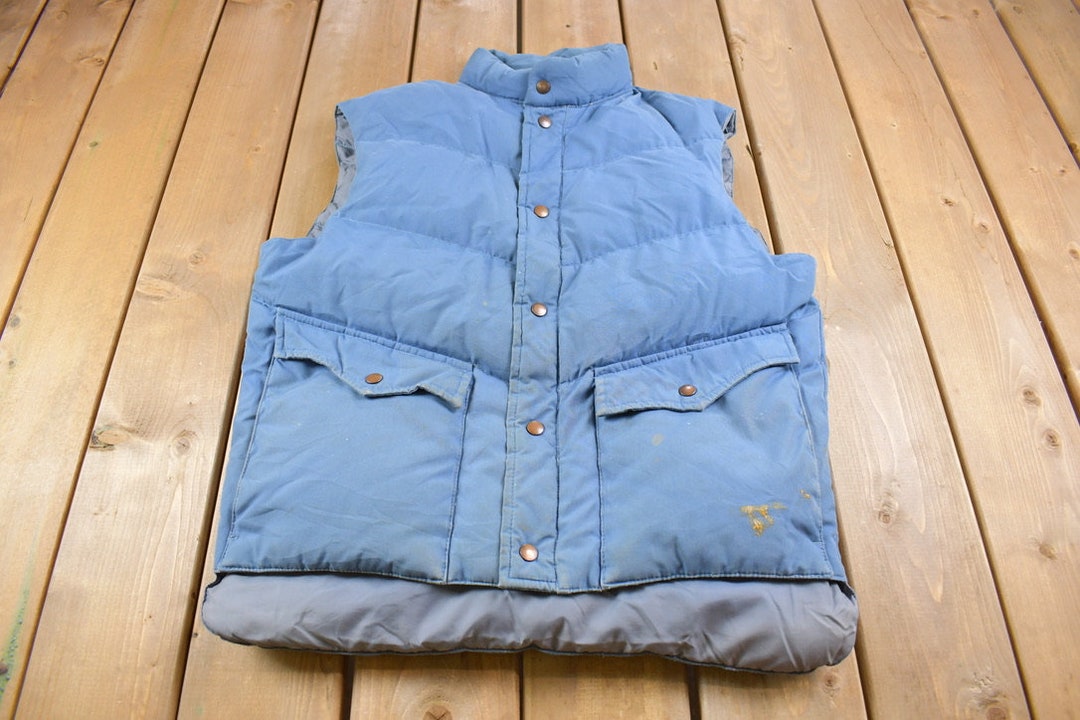 Vintage 1990s Campus Rugged Country Down Puffer Vest / Vintage Bubble ...
