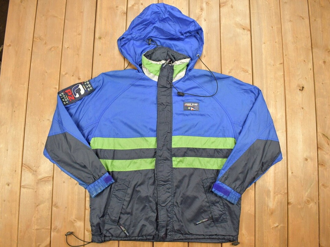 Vintage Point Zero Code Red Windbreaker Jacket / Vintage Outerwear ...