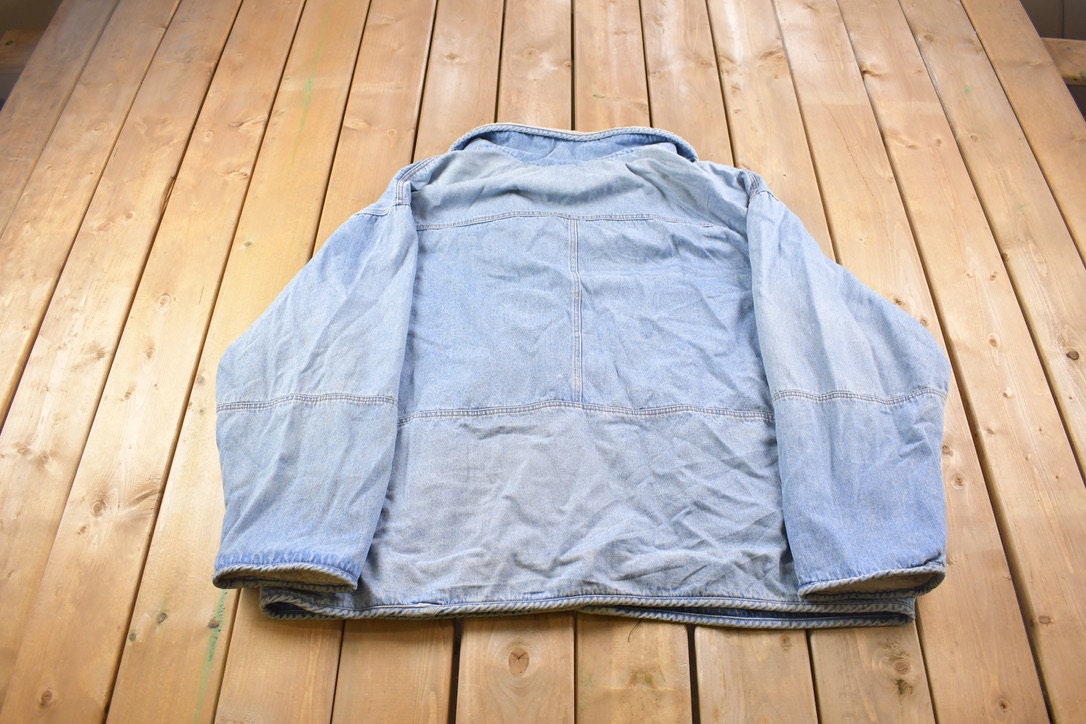 Vintage 1990s Forelli Jeanswear Blanket Lined Jean Jacket Vintage 1990s Forelli Jeanswear Blanket Lined Jean Jacket