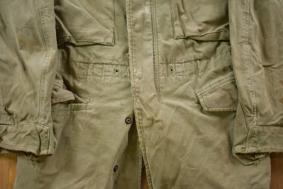 Vintage 1980s US Army Military Field Jacket / Button … - Gem