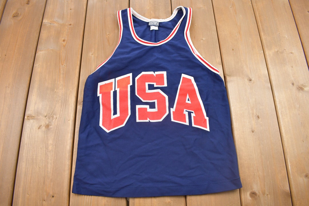 Vintage 1980s USA Basketball Jersey / Rare Streetwear / 1980s ...
