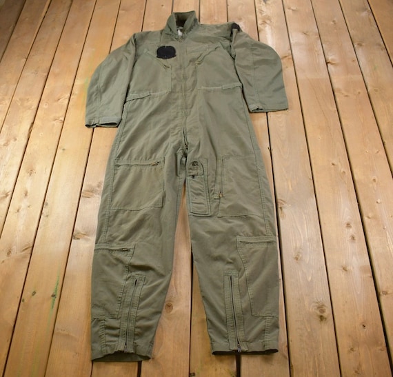 Vintage 1984 US Military Flyer Coverall Jumpsuit Size… - Gem