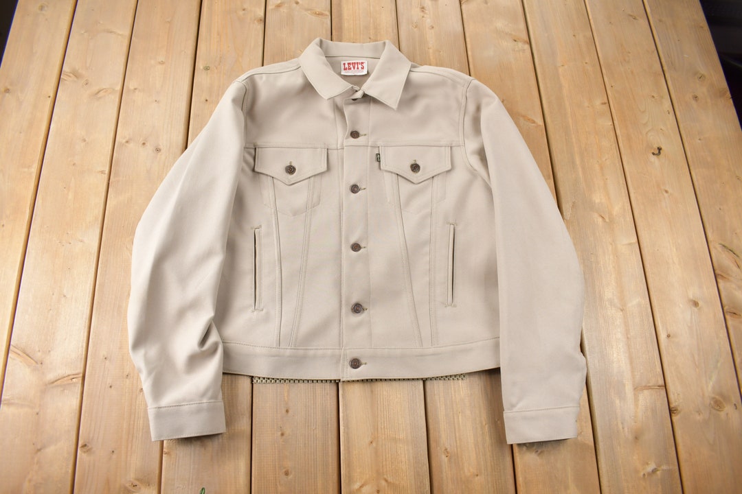 Vintage 1970s Levi's Black & Gold Tab Button up Light Jacket / Shirt ...