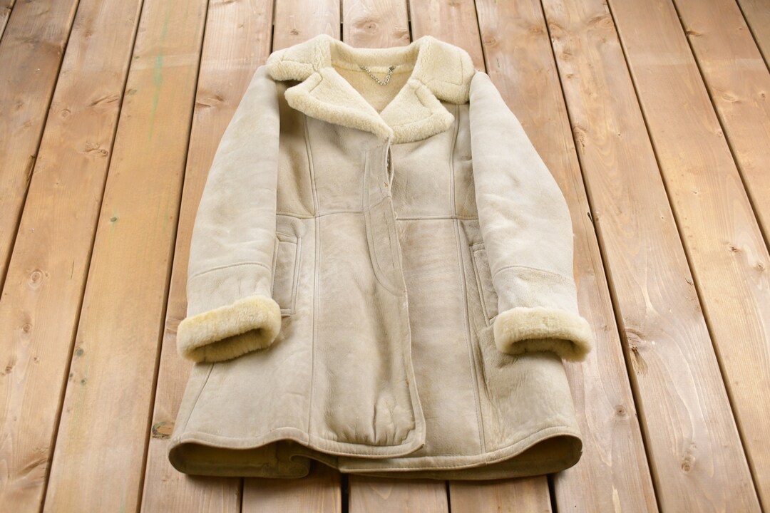 Vintage 1980s Corby's Shearling Fur Coat / Winter Outerwear ...