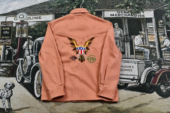 Vintage 1960s Embroidered Denim Western Style Jacket … - Gem